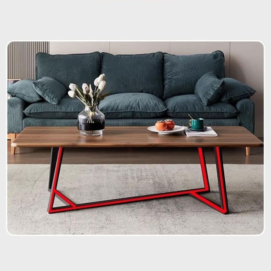 Masa cafea, masa maro dreptunghiulara living, Elastix