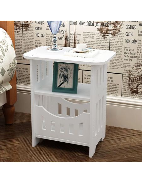 Noptiera alba versatila, masuta mica living, masuta balcon Elastix