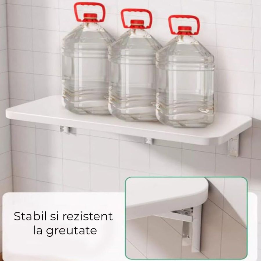 Etajea rabatabila 80 cm, etajera perete, polita, birou pliabil, masa ...